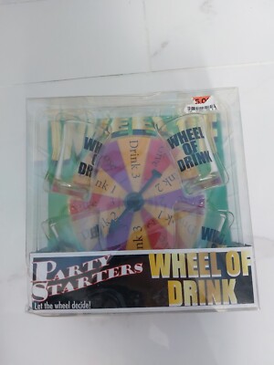 Party Starters "Wheel of Drink" Game 4 Shot Glasses ~ Drinking Game | eBay