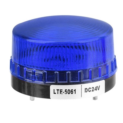 Blue Warning Round Warning Light 24V LED Strobe Light Industrial Signal ...