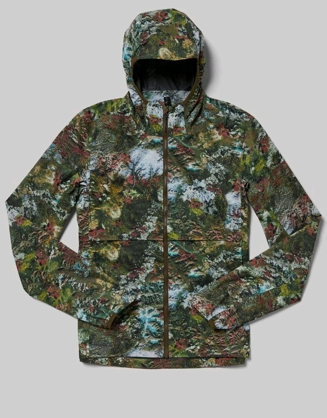 Janji Mens Rainrunner Pack Jacket Size Medium Lichen Camo | eBay