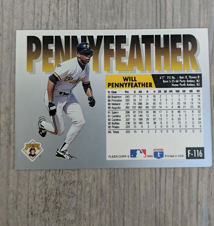1993 Fleer Final Edition Will Pennyfeather #F-116 | eBay
