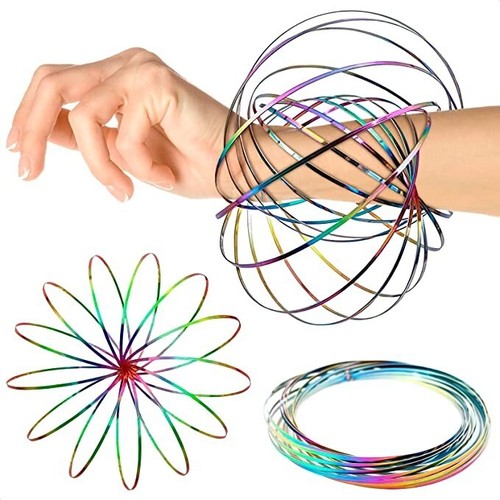 Magic Flow Ring 3D - 5 Pack Amazing Kinetic Toy, Stress Buster- Stainless Steel | eBay