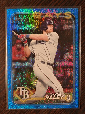 2024 Topps Series 1 Luke Raley #181 Blue Holofoil 246/999 Tampa Bay ...