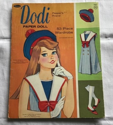 Vintage 1966 Ideal Toy Corporation & Whitman, Dodi Paper Doll Pepper's ...