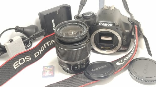 CANON EOS 450D 12.2MP Camera w/Canon EF-S 18-55 zoom Lens | eBay