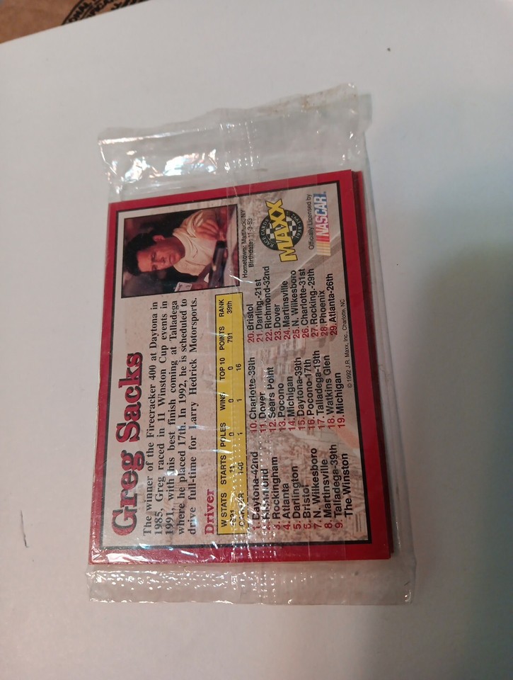 Maxx 1992 Craftsman Sears Card SET NASCAR Ɓill Elliott | eBay
