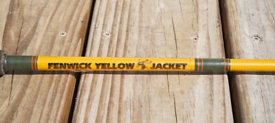Fenwick Yellow Jacket KS72L 6' Fishing Rod 1/8-1/2 oz Lure 4-10 Lb Line ...