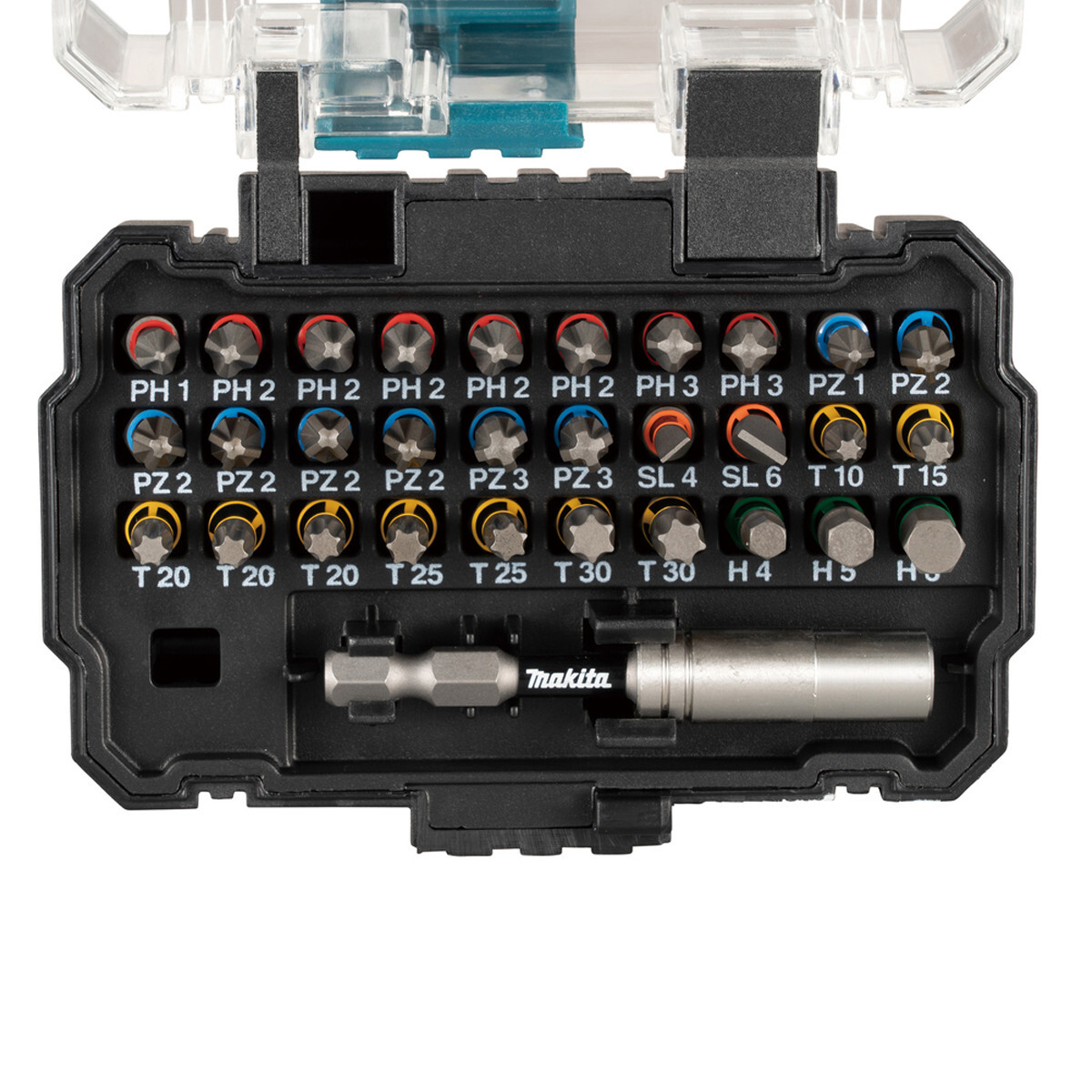 Makita E-13552 31 Piece Impact Premier Torsion 1/4" Hex Assorted Bit ...