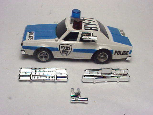 AFX POLICE CAR FRONT & REAR BUMPER AND RADAR GUN . NEW PLASTIC ...