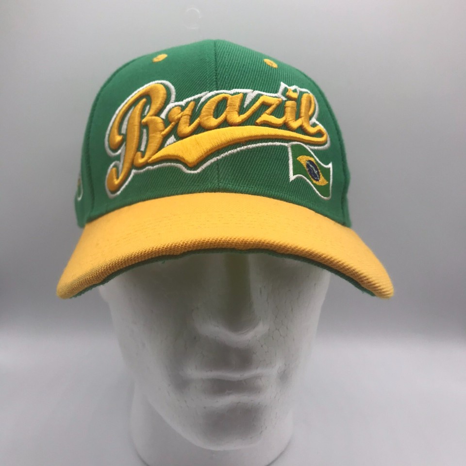 Baseball Cap Brazil National Flag Cap Top Brand Two Tone Embroidered ...