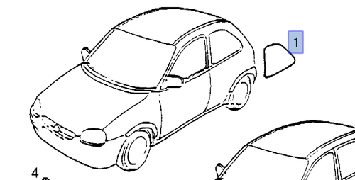 Window Rear Quarter Right Clear Fixed for Opel Vauxhall Corsa B OEM | eBay