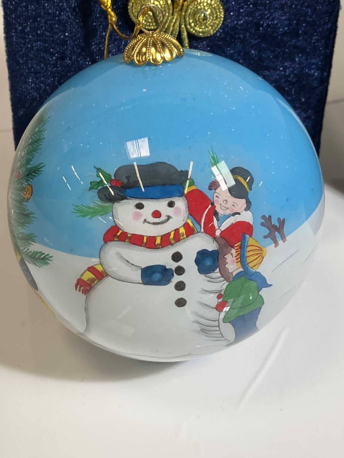 2 Li Bien 1999 Pier 1 Ornaments Santa Sleigh Reindeer, Snowman ...