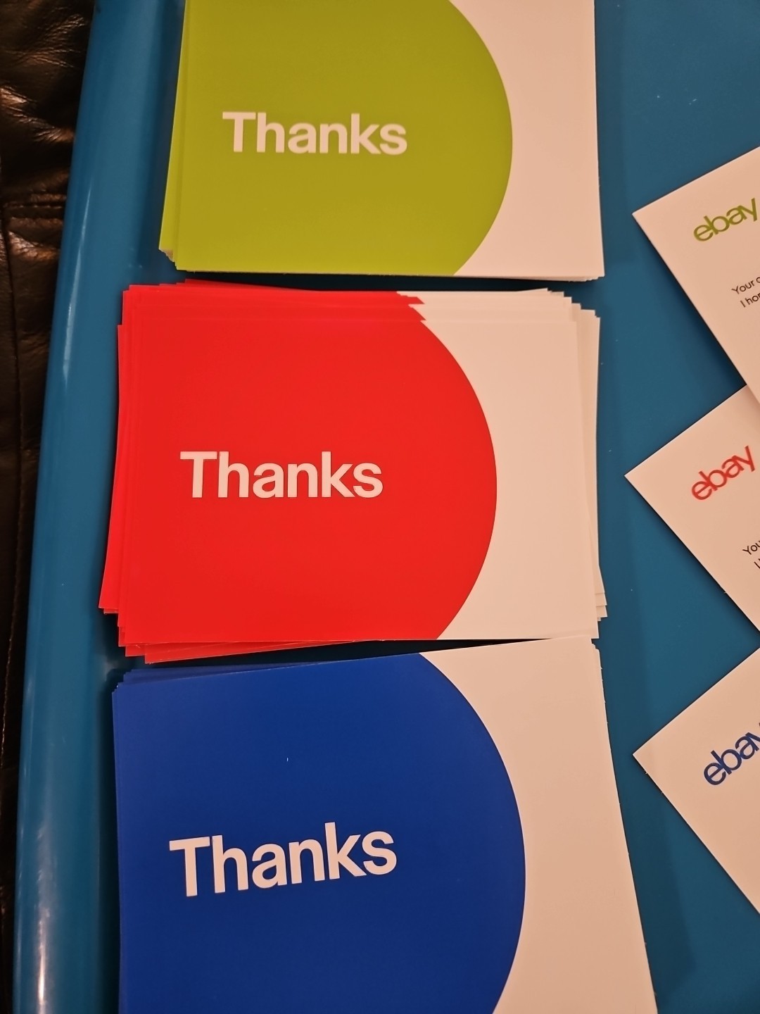 eBay Thank You Cards – Red, Yellow, Green DISCONTINUED 2023 Qty; 100 | eBay