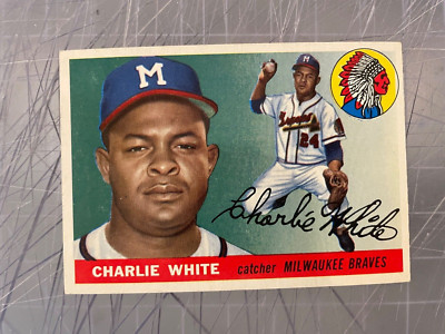 1955 TOPPS #103 CHARLIE WHITE MILWAUKEE BRAVES BASEBALL CARD NM+ | eBay