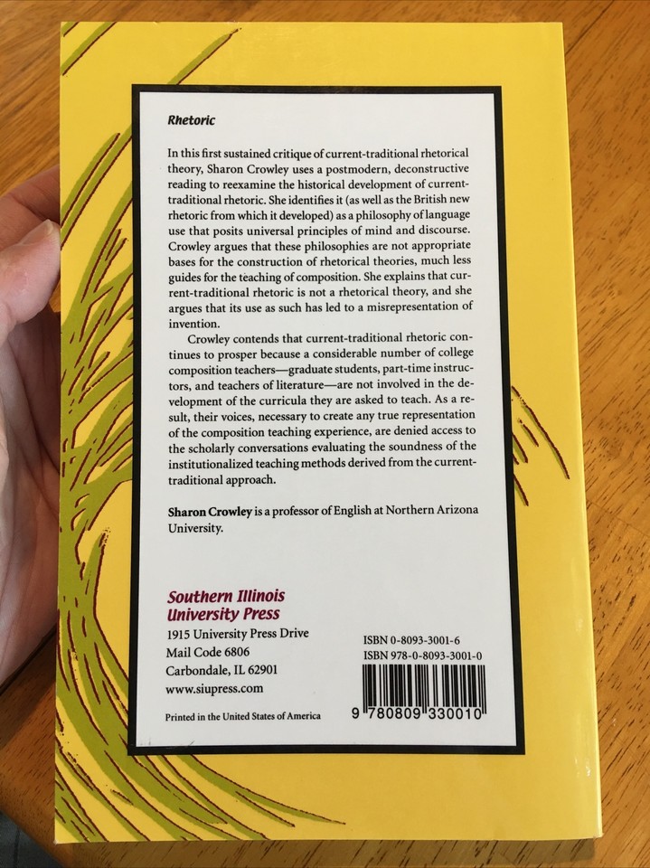 The Methodical Memory: Invention in Current-Traditional Rhetoric Sharon ...