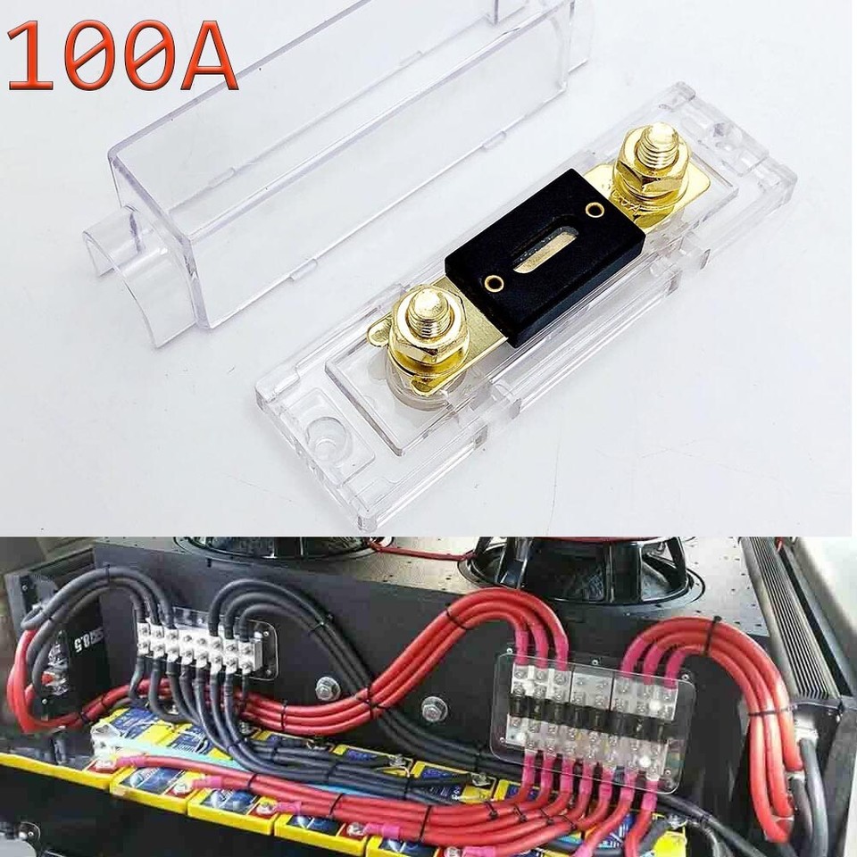 Universal ANL Fuse Holder & 50A-300A Inline Distribution Block Car ...