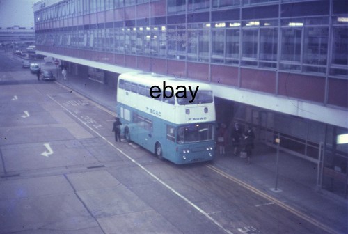 35mm Bus Slide- View of BOAC Leyland Atlantean PDR1 Bus, @ Heathrow ...