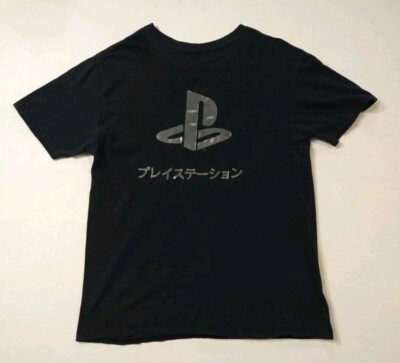PlayStation Japan Shirt Silver Reflective Logo Video Game Console Tee ...