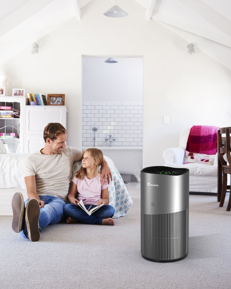 2x Smart WiFi Air Purifier Auto Mode Sensor for Home Large Room up to ...