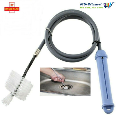 NEW Clean Brush 1 m Flexible Kitchen Tool Sink Overflow Drain Unblocker ...