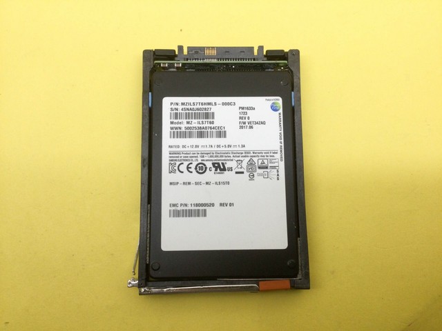 EMC 005052112 7.68TB 2.5" SFF SSD Disk Drive for sale online | eBay