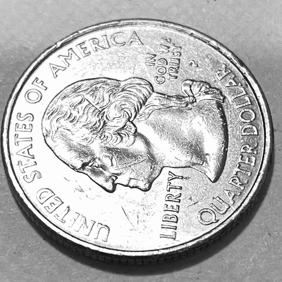 Rare Missouri State ErrorQuarter 2003P Scar On Face Strike Thru Error ...