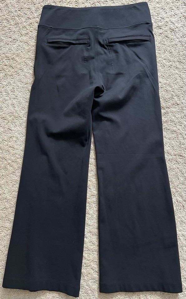 ATHLETA Delaney Skyline Ankle Flare Pant Women’s Size M Black Pull On ...