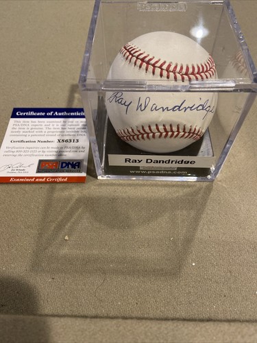 Ray Dandridge Signed Rawlings Baseball Autograph HOF 1987 PSA ...