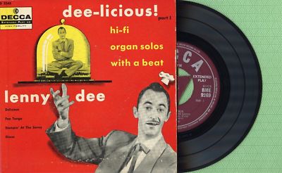 LENNY DEE / dee-licious - Fan Tango / DECCA ED 2345 Press USA 1956 EP ...