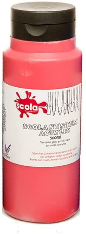 SCOLA SYSTEM ACRYLIC PAINT 500ml 10 COLOURS ARTIST HEAVY BODY SEMI ...