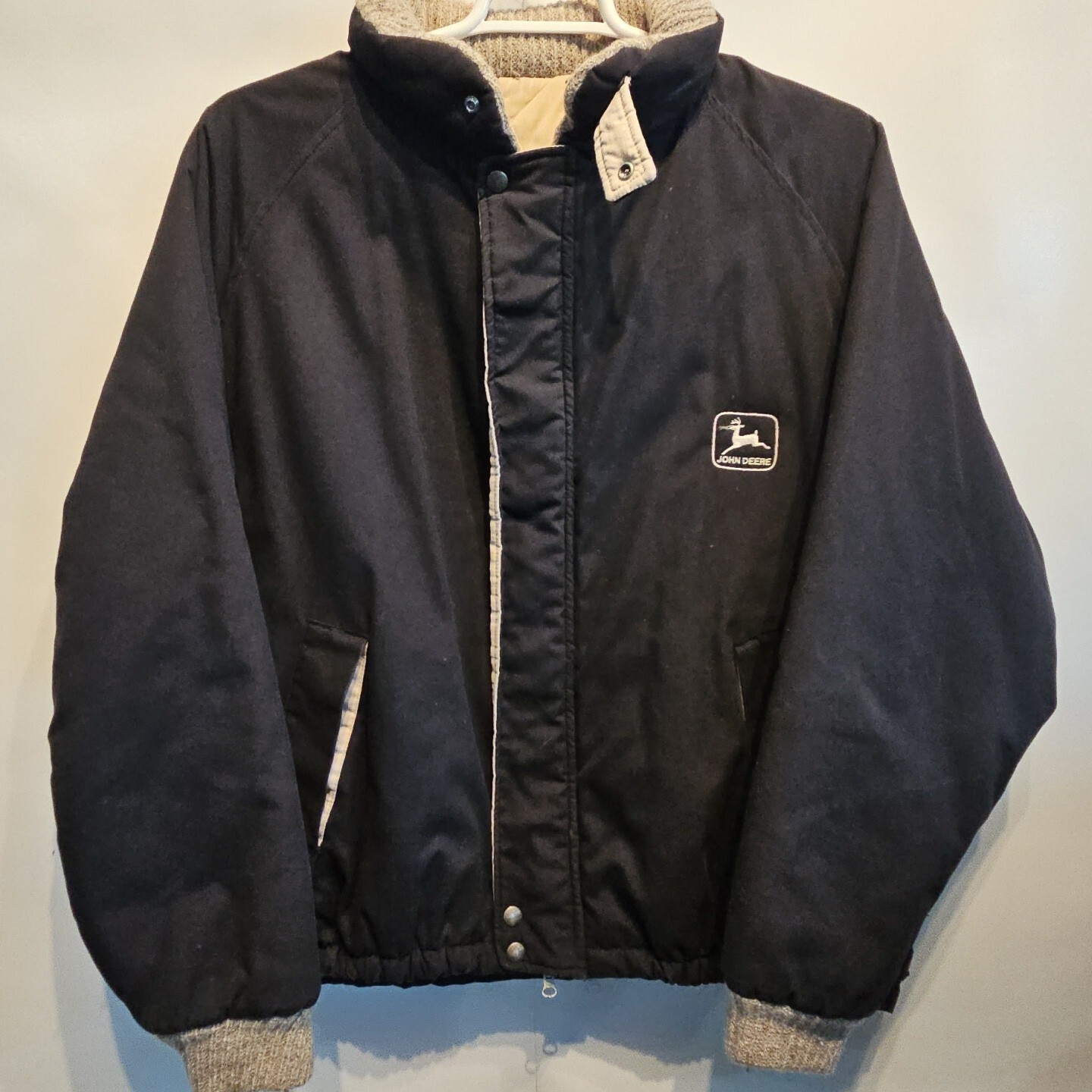 Vtg John Deere Puffy Puffer Trucker TRACTOR Farm Work… - Gem