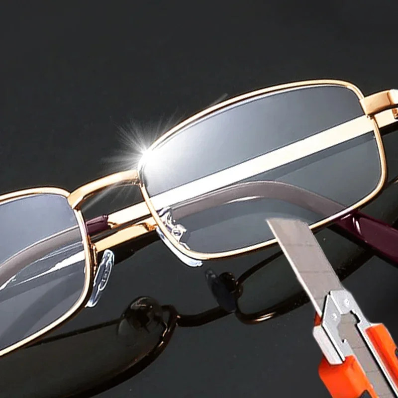 New Real Glass Lens lens Reading Men Women Square Full Frame Presbyopic ...