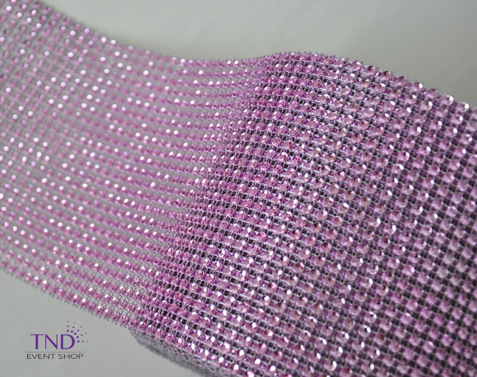 DIAMOND MESH WRAP ROLL CRYSTAL RHINESTONE SPARKLE BLING RIBBON/WEDDING ...
