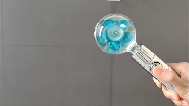 High Pressure Shower Head Adjustable 360° Rotation Turbine Water Saving ...