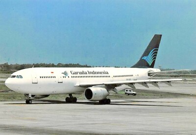 Airline Postcards GARUDA INDONESIA AIRBUS A300-B4 PK-GAG Jakarta | eBay