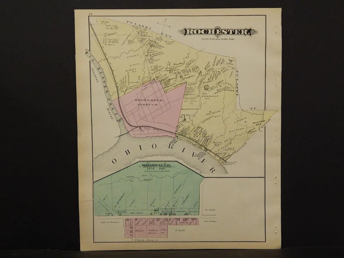 Beaver County Maps With Townships