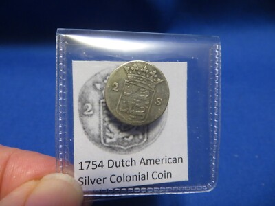 1754 Silver Early American Colonial Coin Before US Minted Coins FREE ...