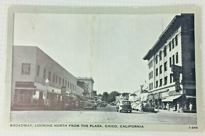 Vintage Chico, California - Broadway Street Postcard | eBay