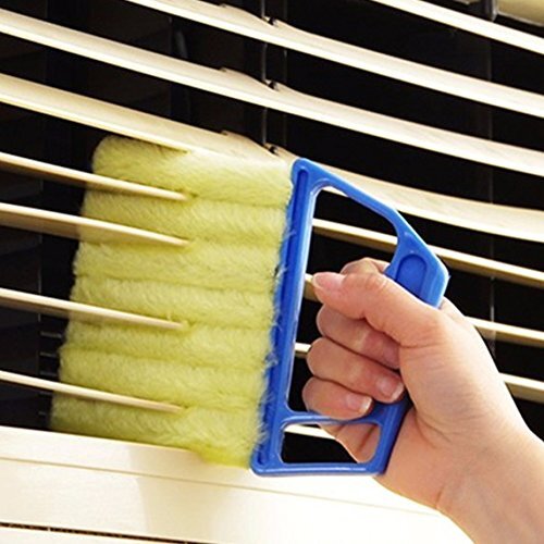 Mini Blinds Cleaner Shutters Curtain Brush Dust Remover Orange with 7 ...