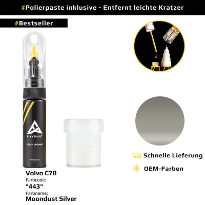 Lackstift für Volvo C70 Code: 443 Moondust Silver | eBay.de