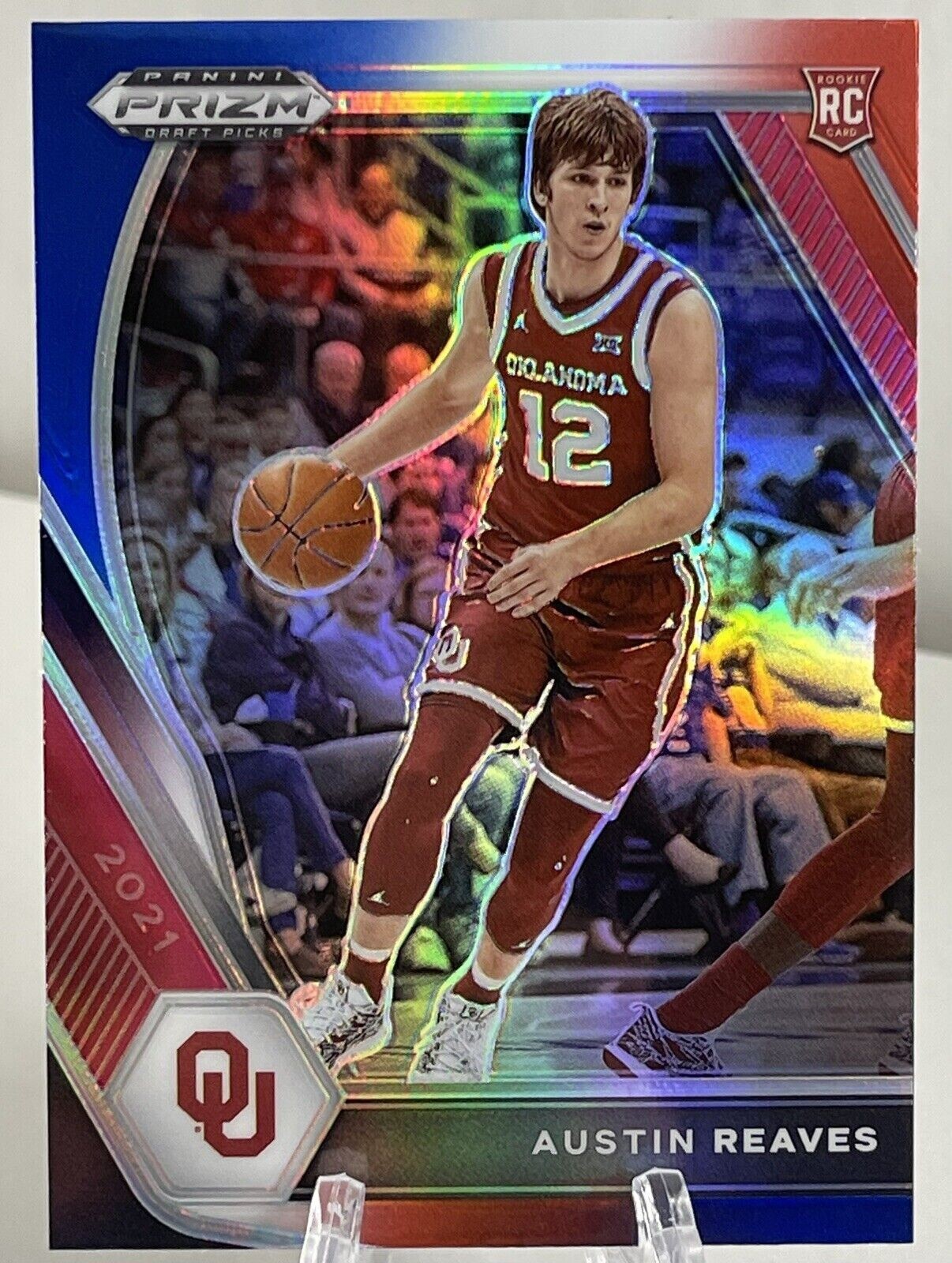 2021-22 Panini Prizm Draft Picks #49 Austin Reeves Lakers RC Red White ...