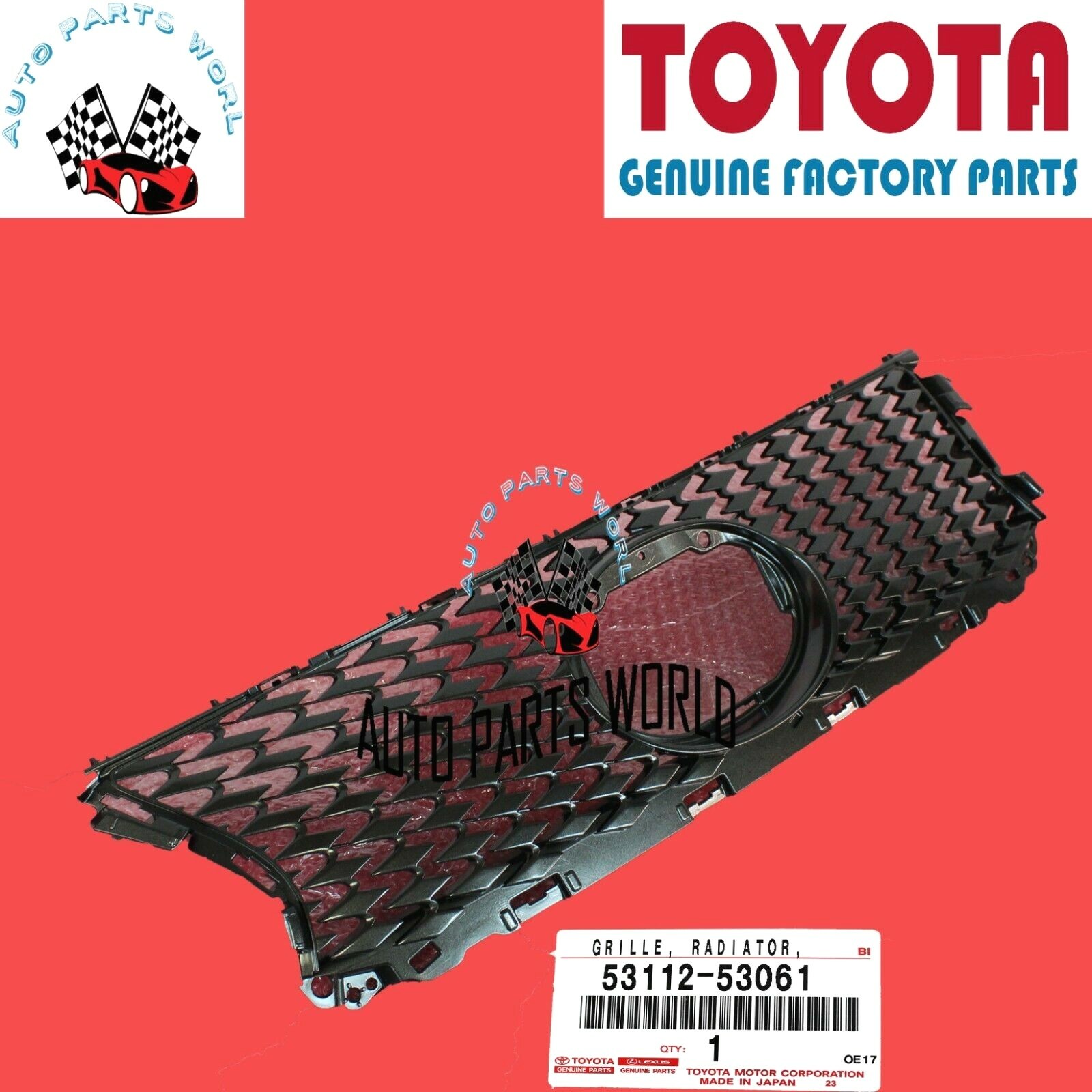 GENUINE LEXUS IS200t IS250 IS350 FRONT UPPER F-SPORT RADIATOR GRILLE ...