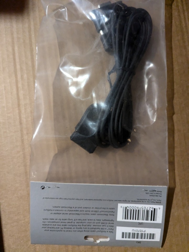 Palm m100 m105 III IIIe IIIx IIIxe PDA Series Serial HotSync Cable P10701U | eBay