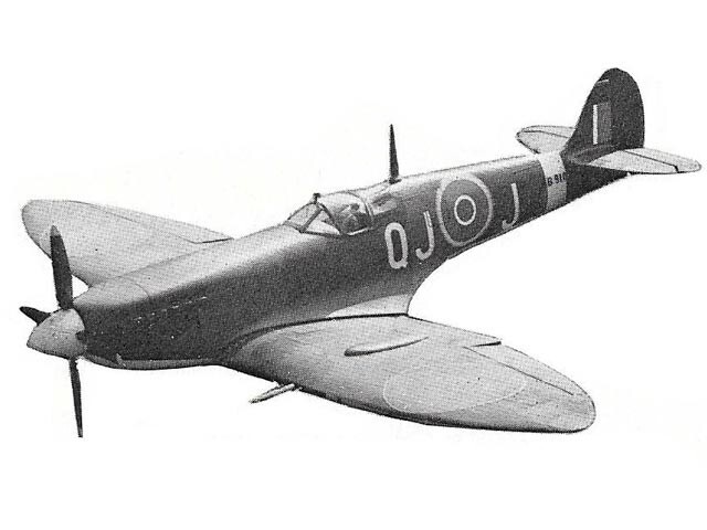 Spitfire mk 9 C.A.P 7 ~ 56" RC Scale model ~ Laser-cut Wing RIB ...