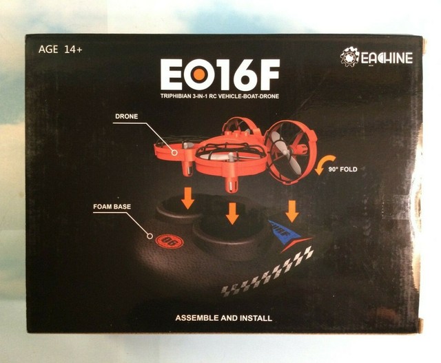 Eachine E016F 3 in 1 Epp Flying Air Boat Land Driving Mode Detachable Drone for sale online | eBay