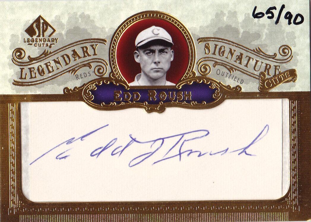 2006 SP Legendary Cuts - Legendary Signatures Edd Roush #LC-ER /90 (AU ...