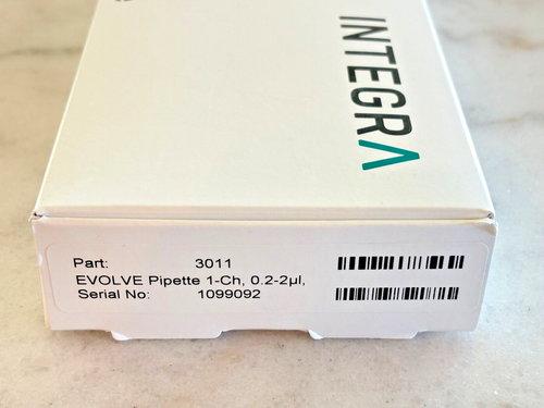 New Sealed Box - INTEGRA Biosciences EVOLVE Manual Pipette #3011 1-Ch ...