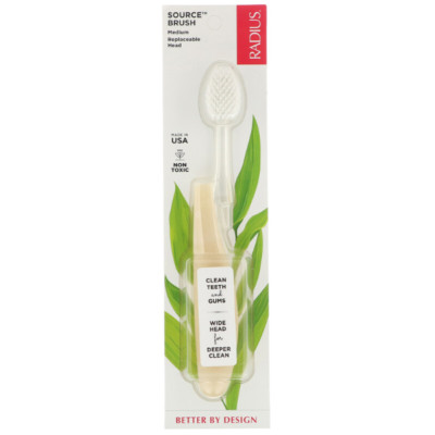 RADIUS, Source Toothbrush, Medium, 1 Replaceable Head Toothbrush | eBay UK
