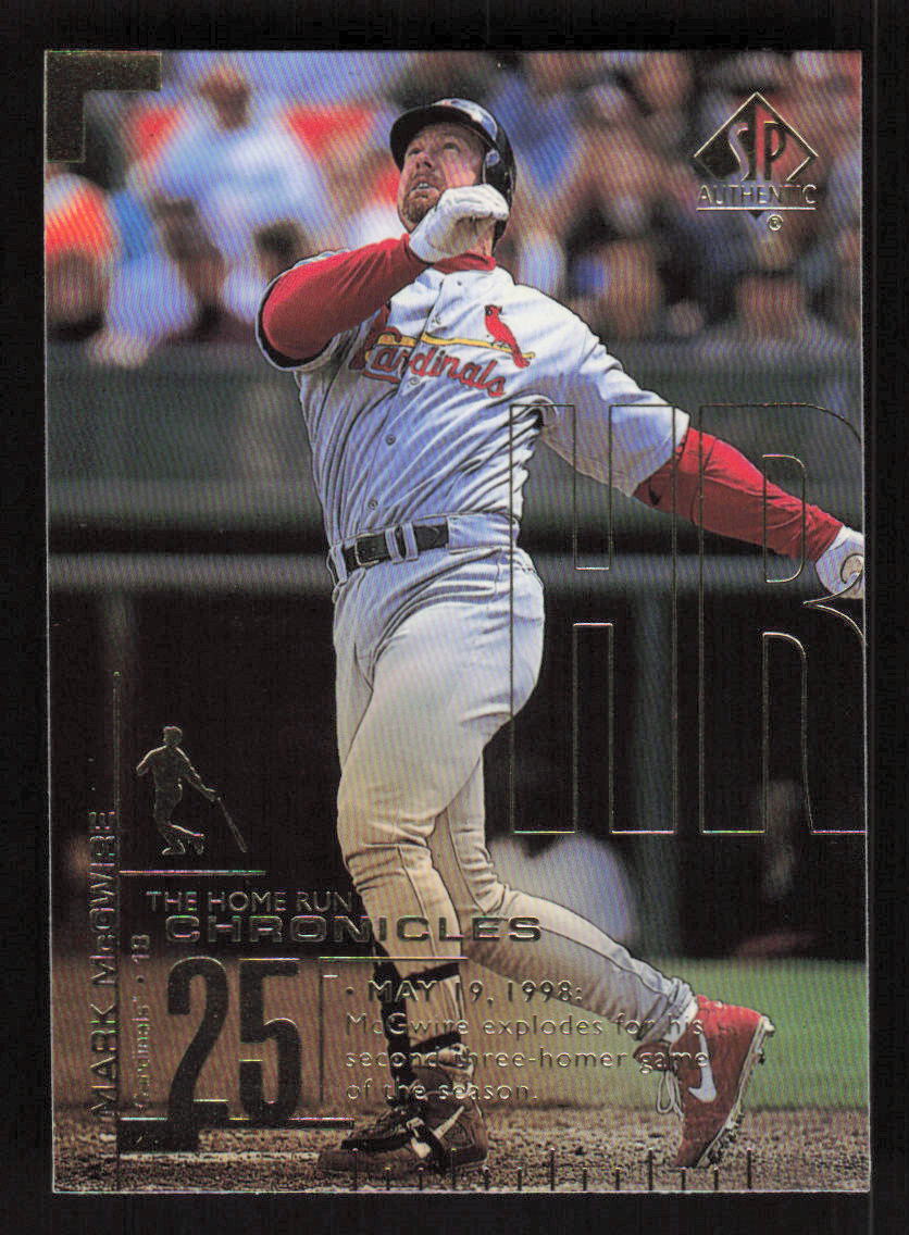 1999 SP Authentic: Home Run Chronicles #HR45 Mark McGwire St. Louis ...