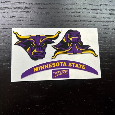 Minnesota State Mavericks Mini Football Helmet Decal Set | eBay