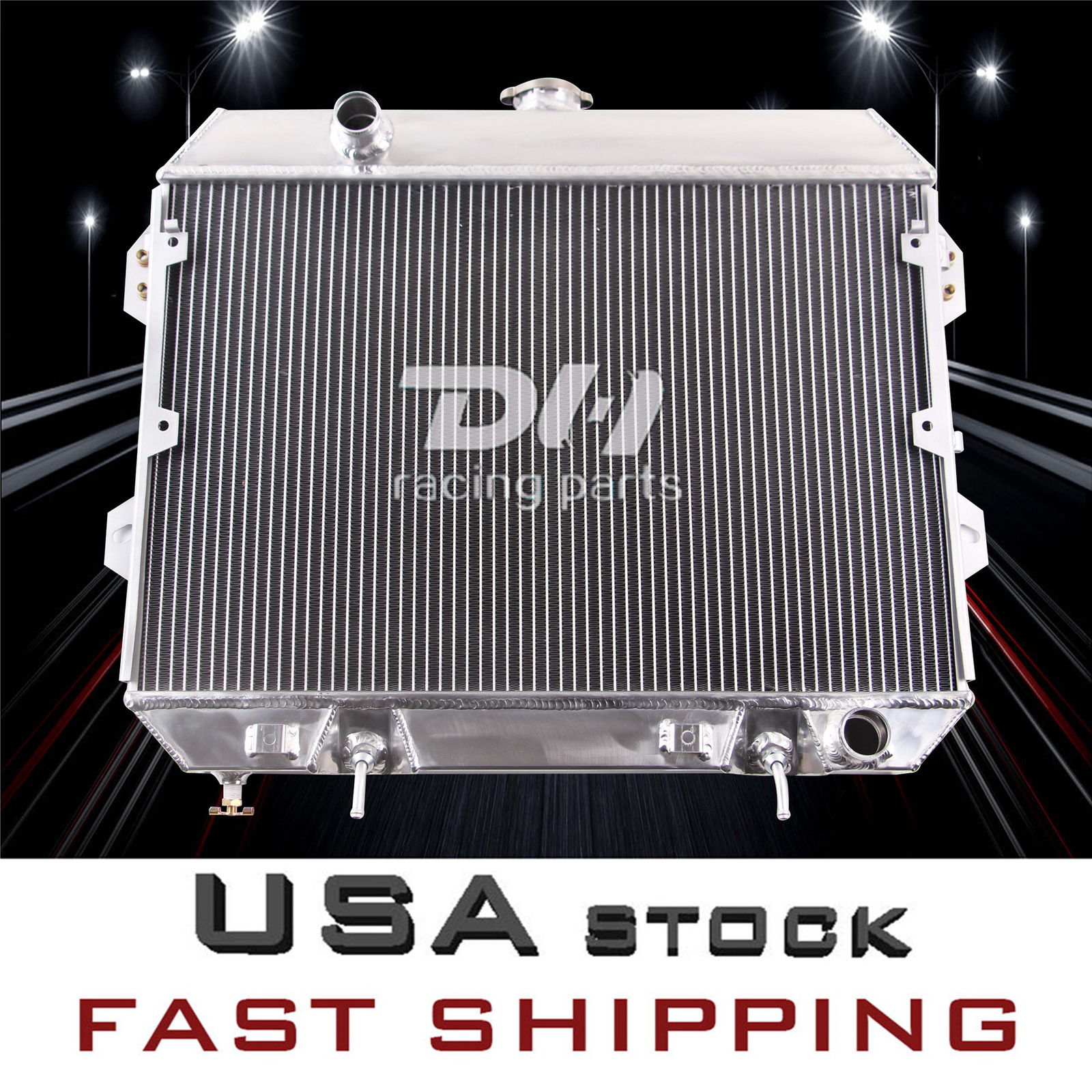 3 Row Racing Alum Radiator For Nissan Datsun 1975-1978 280Z/280ZX 2.8L ...